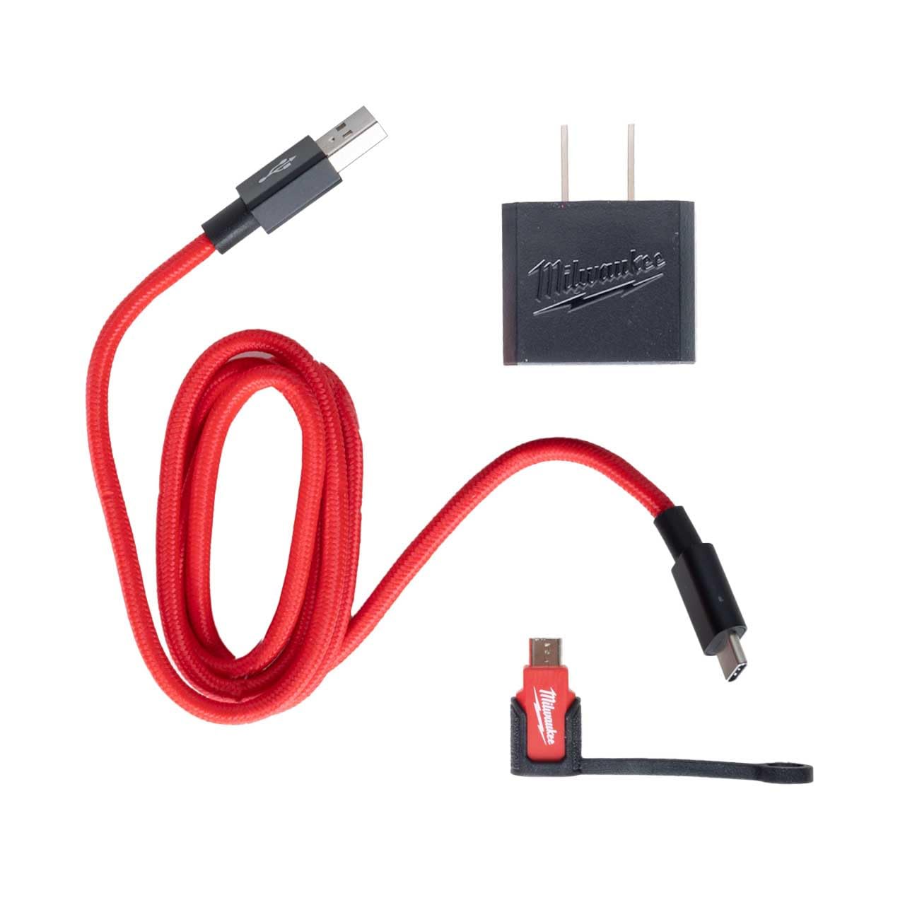 Amazon.com: MILWAUKEE 48-59-1209 3FT USB-C and 2.1A Wall (48-59-1209 ...