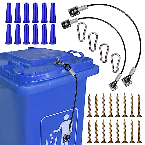 Snapklik.com : 2 Packs Trash Can Lock Metal Universal Lid Lock For ...