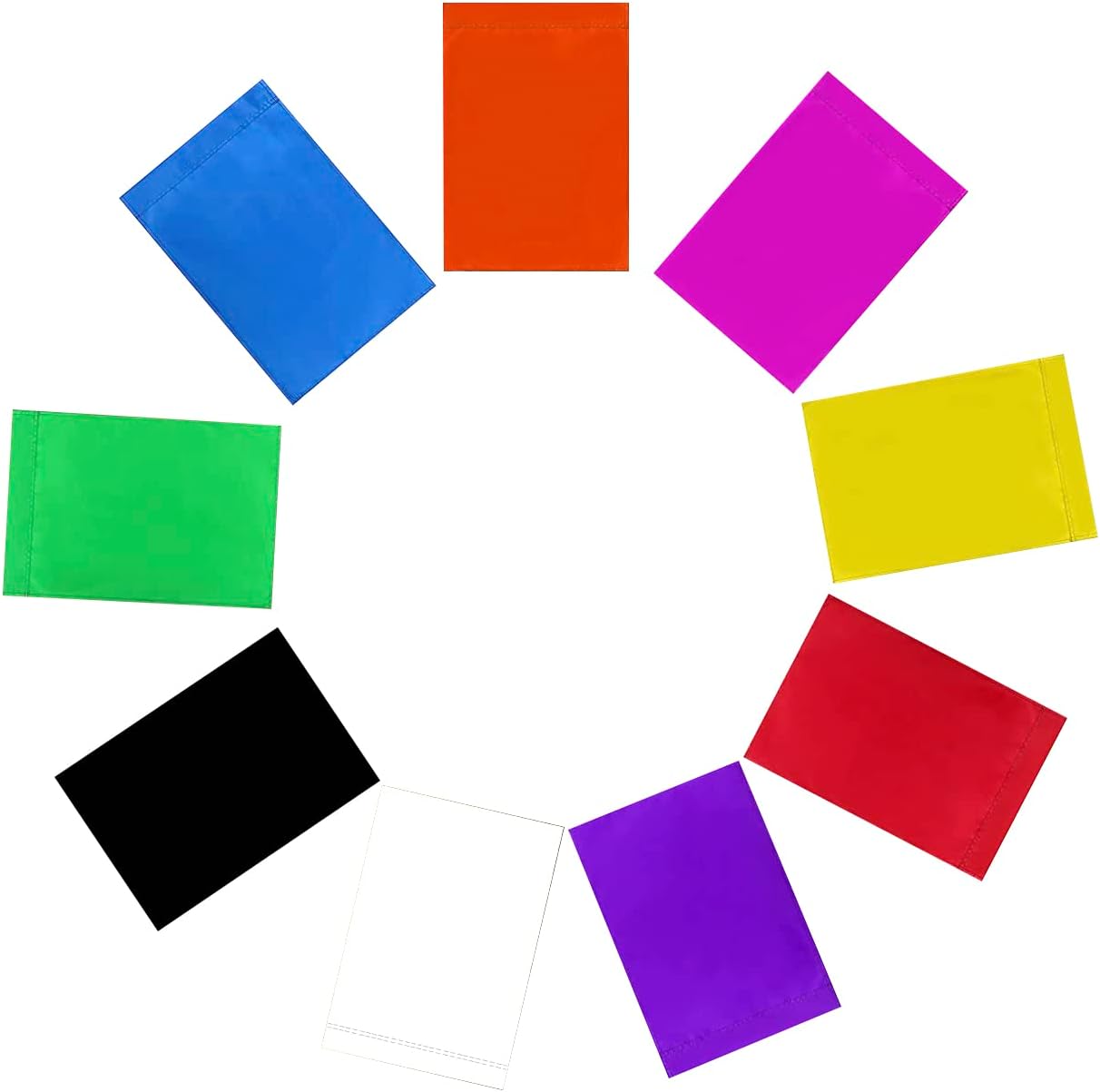 Amazon.com : Mixweer 9 Pack 2 x 3 ft Solid Color Flags Multicolor Set ...