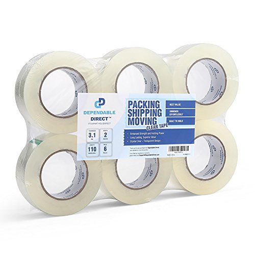 Industrial Grade Clear Packing Tape (36 Rolls) - Extra Strong - 110 ...