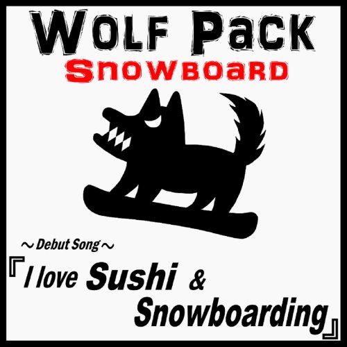 Amazon.com: I love Sushi & Snowboarding : Wolf Pack Snowboard: Digital ...