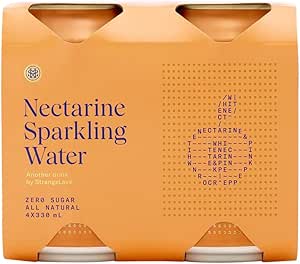 Strangelove Nectarine Sparkling Water Can 330ml x 24 : Amazon.com.au: Pantry Food & Drinks