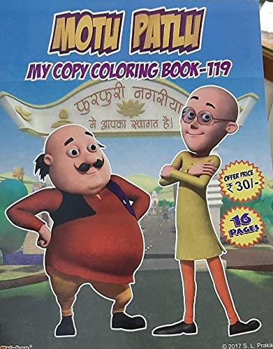 Buy Sticker bazaar cartoon coloring book(MOTU PATLU) Book Online at Low ...