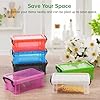 Amazon.com - CDOKY Mini Plastic Storage Containers with Locking Lids, 6 ...