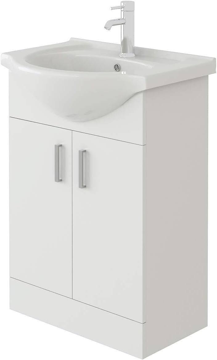 AURORA Bathroom Basin Sink Vanity Unit Single Tap Hole Floor Standing ...