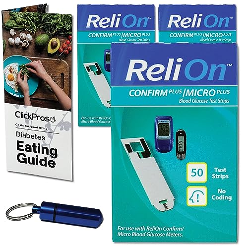 Snapklik.com : ReliOn Reli On Confirm Micro Blood Glucose Test Strips ...