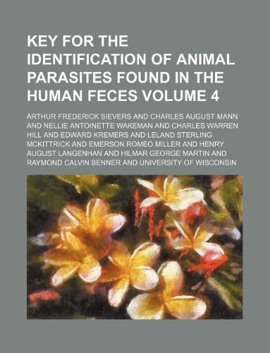Key for the Identification of Animal Parasites Found in the Human Feces ...