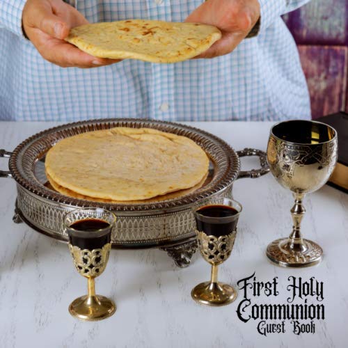 First Holy Communion Guest Book: Keepsake Message Memory Book With Gift ...