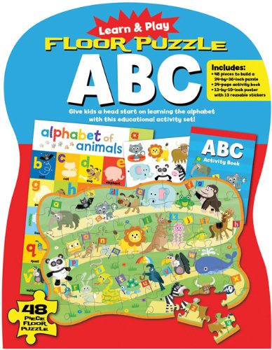 Amazon.com: Learn and Play: Floor Puzzle ABC: Give Kids a Head Start on ...