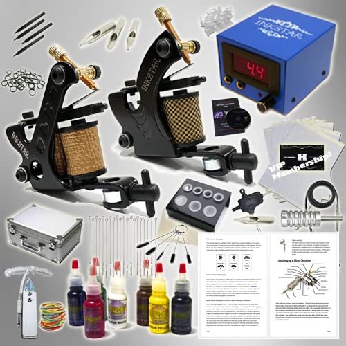 Amazon.com: Complete Tattoo Kit Inkstar Journeyman C Machine Gun Power ...