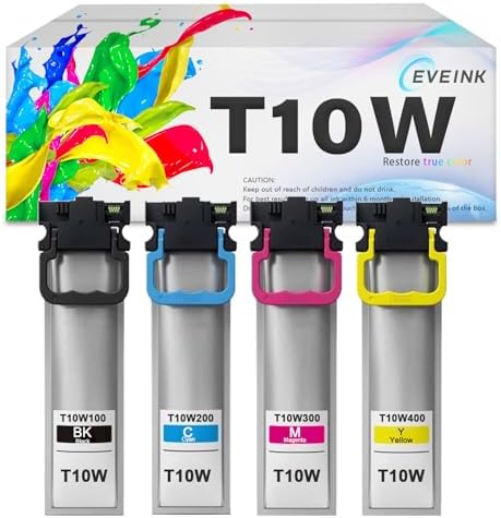 Amazon.com: HZMEI T10W T10W100 T10W200 T10W300 T10W400 Ink Pack ...