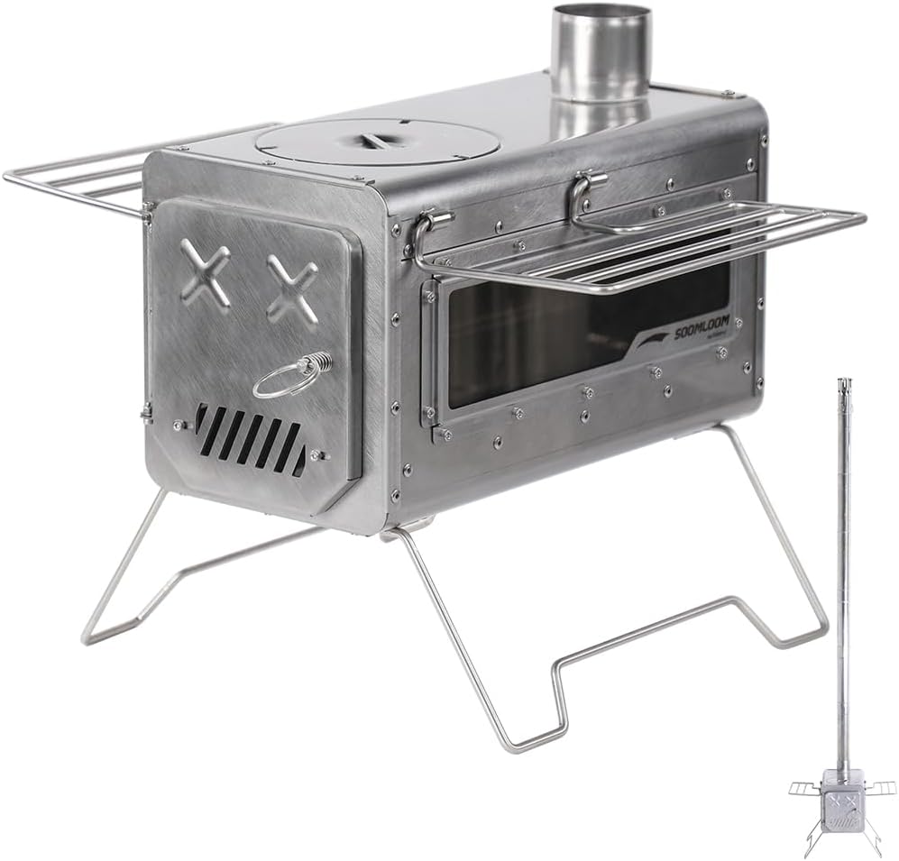 Amazon.com: Deerfamy Tent Stove, Portable Hot Tent Stove, Small ...