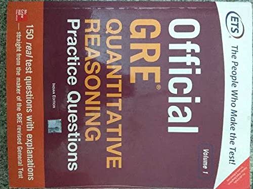 Buy Official GRE Quantitative reasoning practice questions Book Online ...