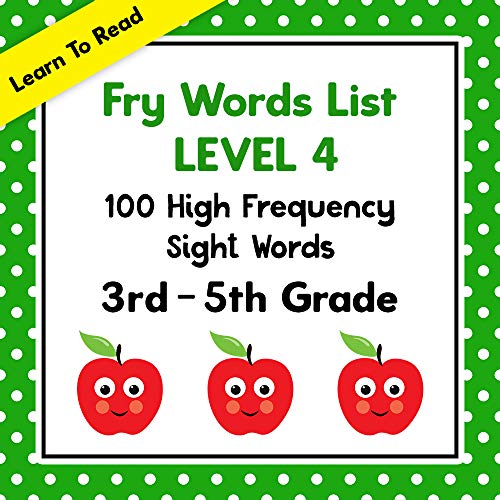 Amazon.com: Fry Word List Book Level 4: 100 High Frequency Sight Words ...