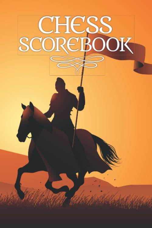 Chess Scorebook: 100 Chess Score Sheets with Knight & Castle Cover ...