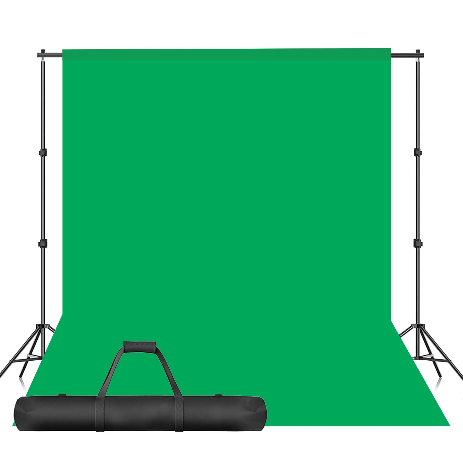 HomeArt Green Screen Backdrop with Stand, 8FT X 12FT Wide Green Screen ...