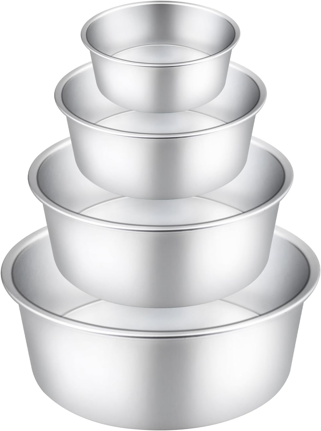 EUROTINS 4 Tier Round Multilayer Birthday Wedding Anniversary Cake Tins ...