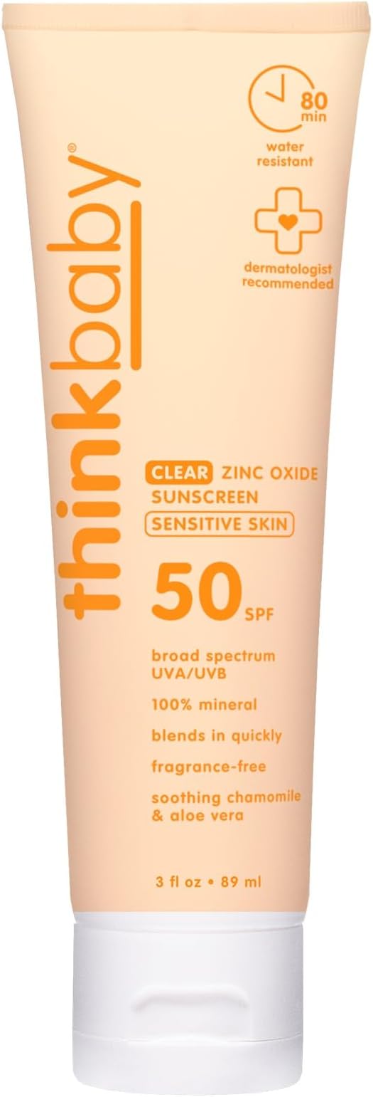 Amazon.com: Thinksport Mineral Sunscreen, SPF 30 Clear Zinc Oxide ...