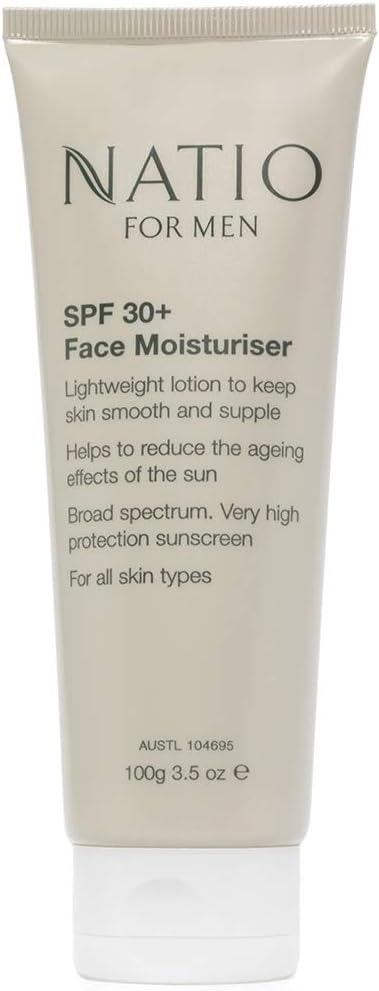 Natio for Men 30 Plus Face Moisturiser 100g : Amazon.co.uk: Beauty