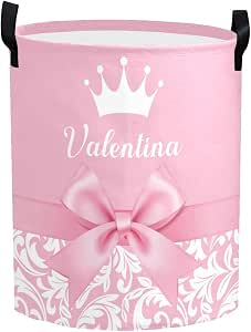 Personalised Collapsible Laundry Baskets Hamper with Handle,Princess ...