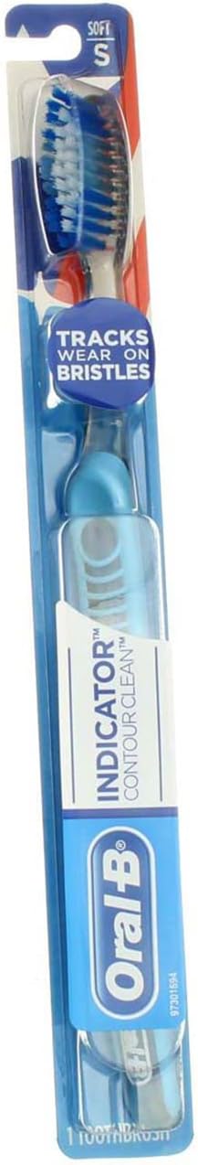 Amazon.com : Oral B Indicator Toothbrush, Soft, 1 Count (Pack of 3 ...