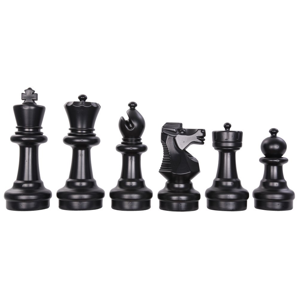 Buy MegaChess Giant Plastic Chess Sets - Black and White - 5 Different ...