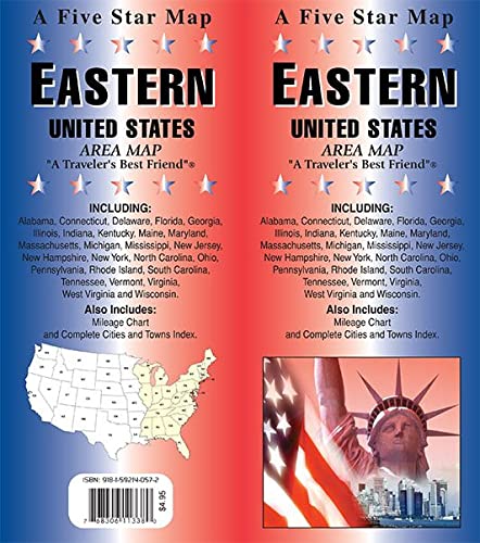 Eastern United States Road Map: Five Star Maps, Five Star Maps, Five ...