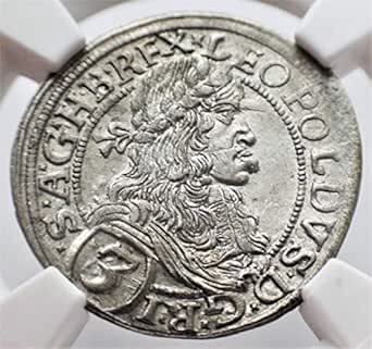 1670 AT Austria Vienna Antique Silver Authenticated Coin Austrian Coins 3 Kreuzer MS-62 NGC at ...