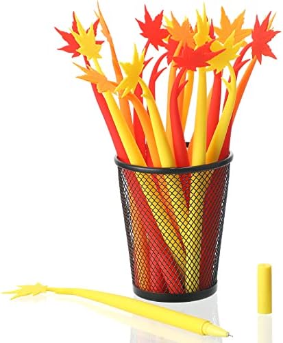 Amazon.com: Zhehao 18 Pieces Maple Leaf Ballpoint Pens 0.5 mm Fall ...