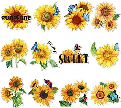 Amazon.com: 24 Pieces Summer Sunflower Magnet Car Refrigerator Magnets ...
