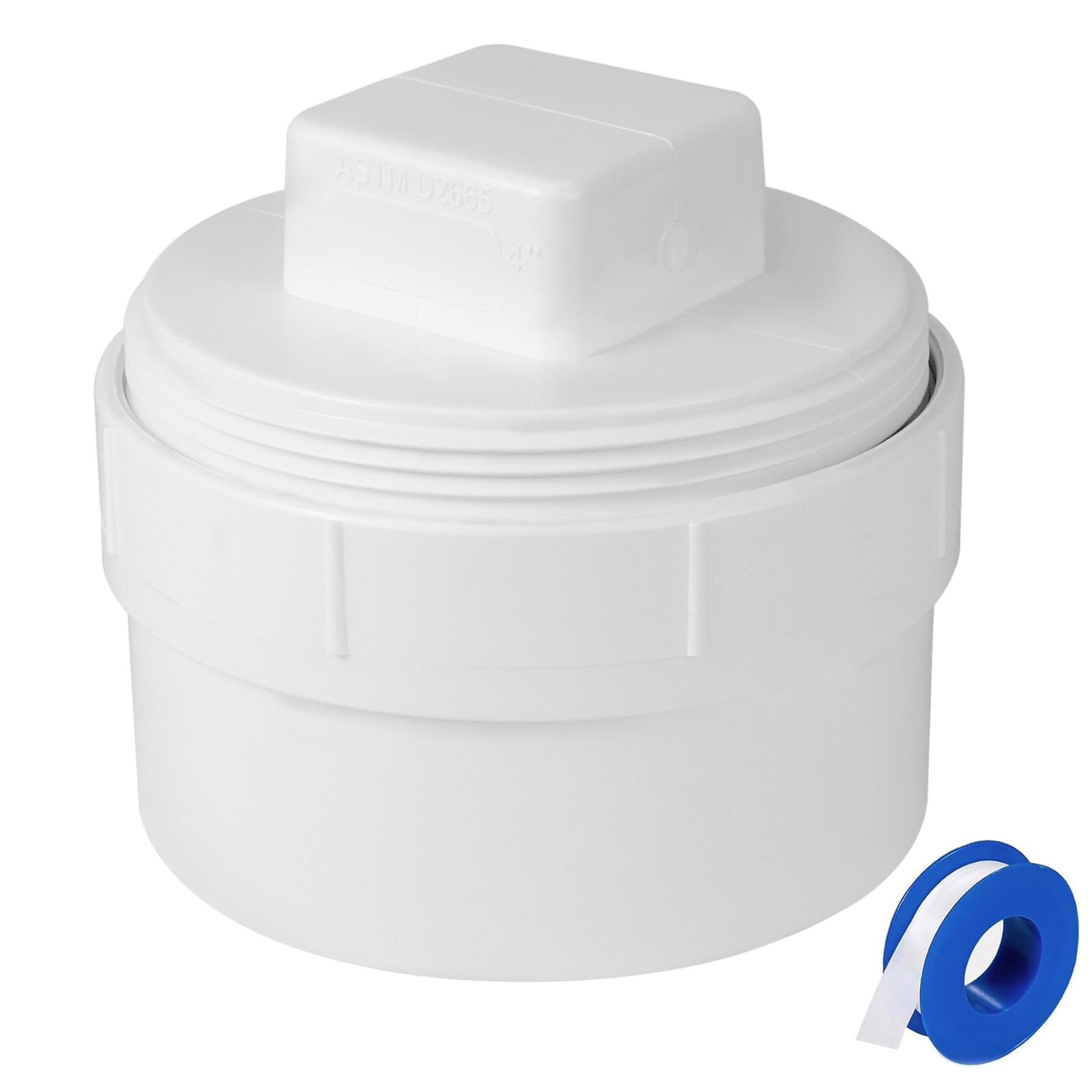 Amazon.com: YullSorom 4" PVC Sewer Cleanout cap,PVC DWV Flush Sewer ...