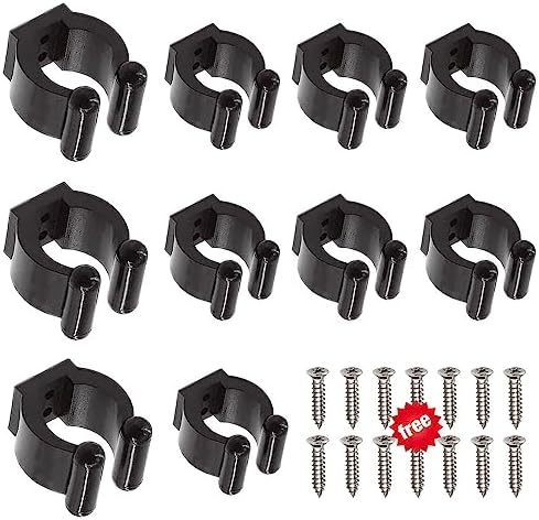 Amazon.com: MGGi Wall Mounted Fishing Pole Holder - 20pcs Black Rubber ...