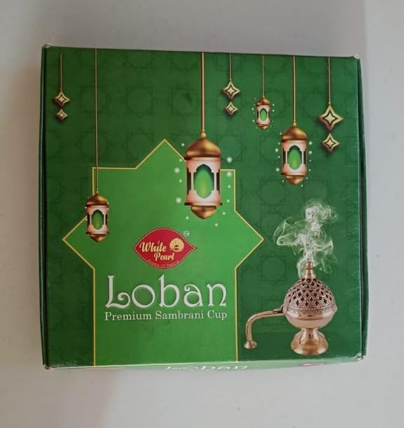 White Pearl Original Loban Premium Sambrani Dhoop Cups for Daily Pooja ...