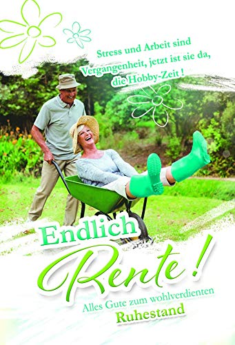 KE - Premium Ruhestand Karten Set, DIN A6 Format, Inklusive Umschlag ...