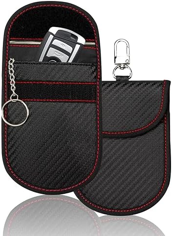 2 Pack Car Key Signal Blocker Pouch, Faraday Pouch, Keyless Signal ...