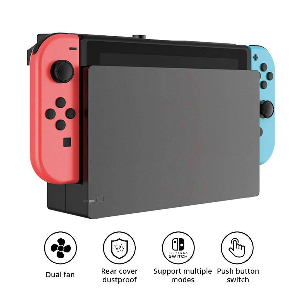 Buy Cooling Fan for NS Switch, Womdee Dock Console Cooler Removable USB ...