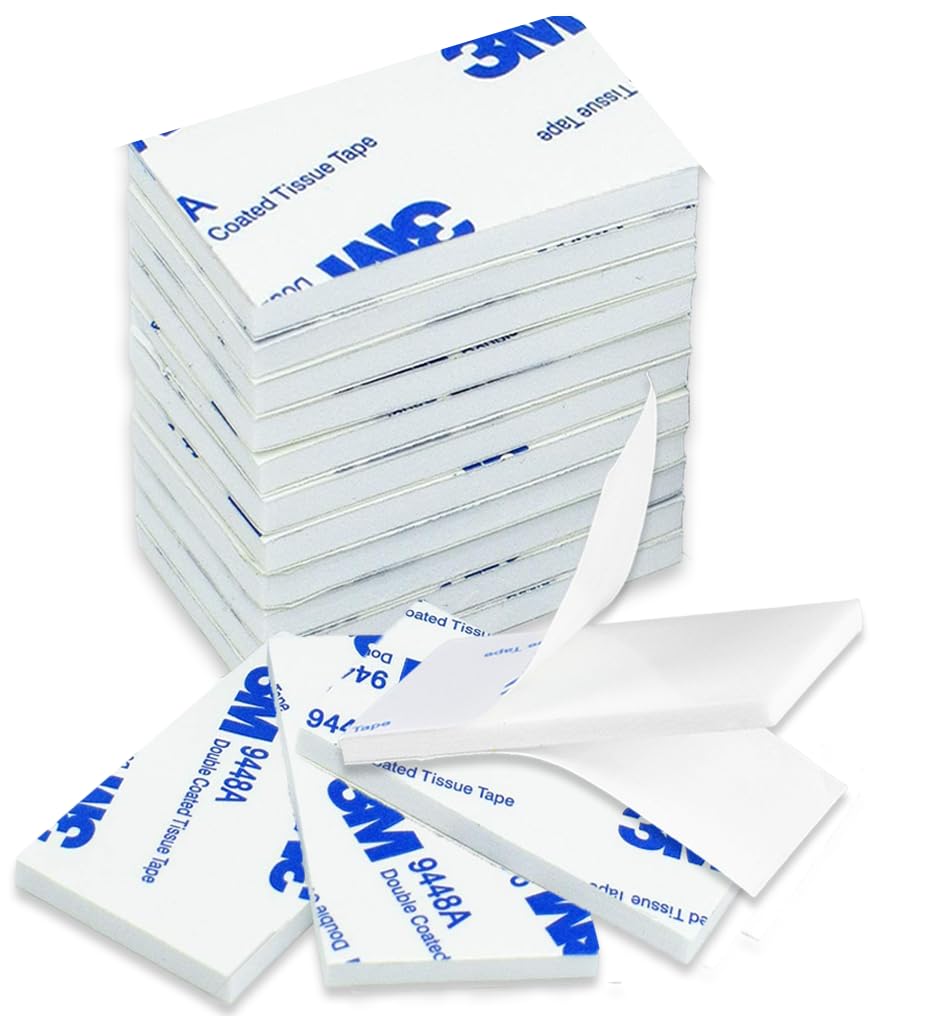 YOFASEN 40 Pcs Double Sided Sticky Pads White - Strong Heavy Duty ...