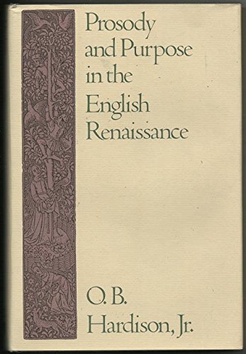 Amazon.com: Prosody and Purpose in the English Renaissance ...