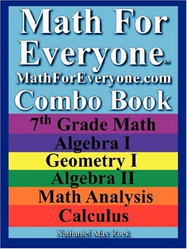 Amazon.com: Math For Everyone Combo Book: 7th Grade Math, Algebra I ...