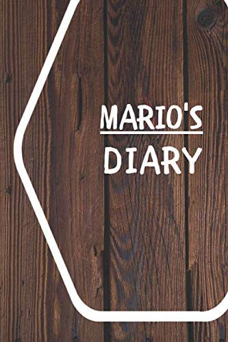 Mario's Diary: Wood Background Diary / Notebook / Journal School Gift ...