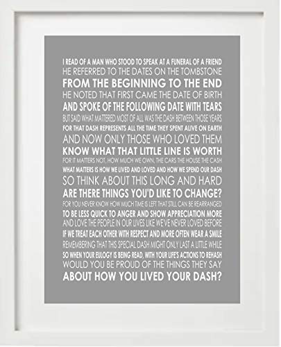 THE DASH LINDA Ellis Poem Poetry Unframed Print Poster Canvas Framed ...