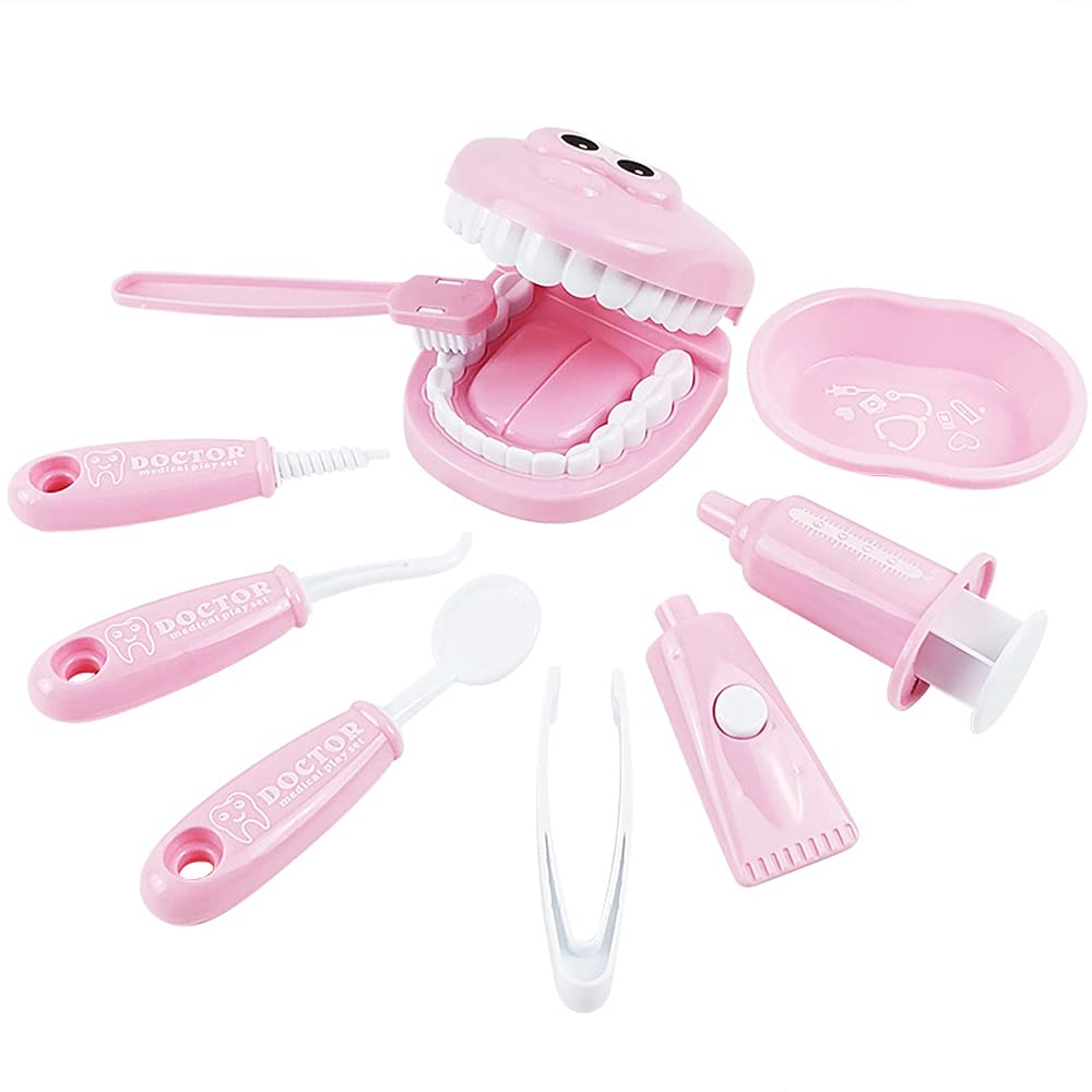 Buy 9 Pack Kids Dentist Toys Set Tooth Doctor Playsets Pretend Play Toy ...