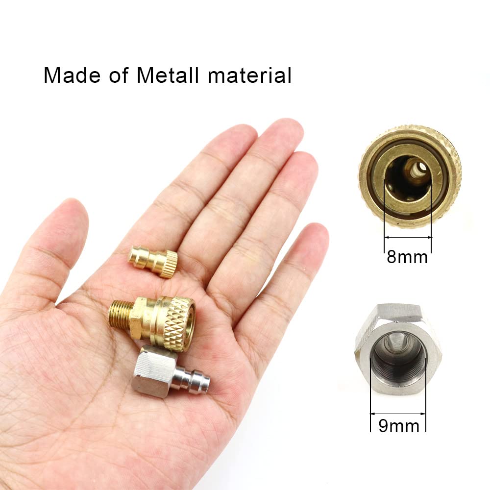 RtottiM 1/8 inch Bsp Quick Release Coupler Fittings Airline Connectors ...