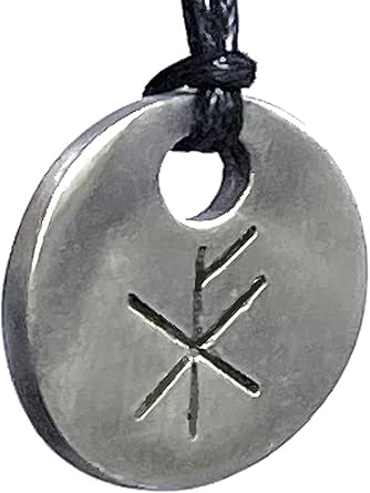 YOUNGFIT Birsppy WEALTH BIND RUNE Amulet Fehu+Gebo Icelandic Viking ...