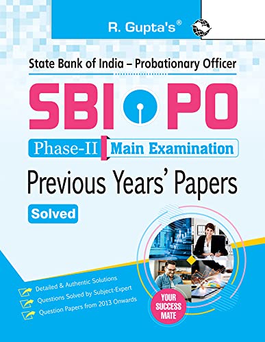 Buy SBI-PO: Previous Years Paper (Solved) (Phase-II: Main Exam) Book ...