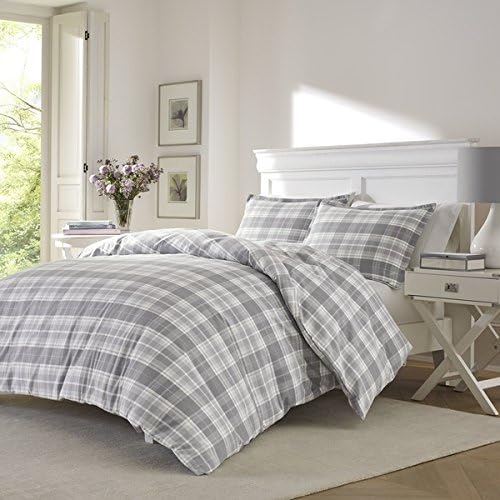 Amazon.com: 2 Piece Twin, Casual Cabin Check Pattern Comforter Set ...