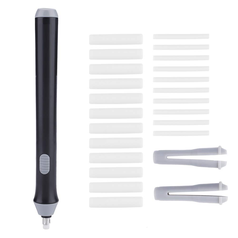 Electric Eraser Kit Automatic Pencil Eraser Battery Operated with 22 ...