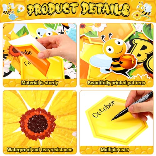 Snapklik.com : Bee Bulletin Board Set Decorations Summer Bee Sunflower ...