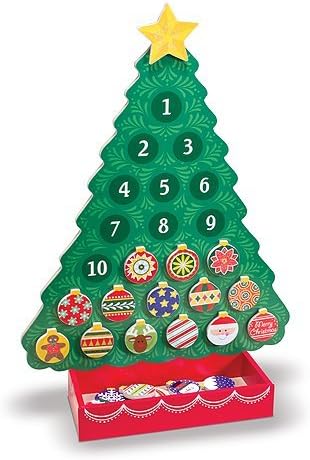 Days Til Until Christmas Advent Xmas Wooden Santa Countdown Calendar ...