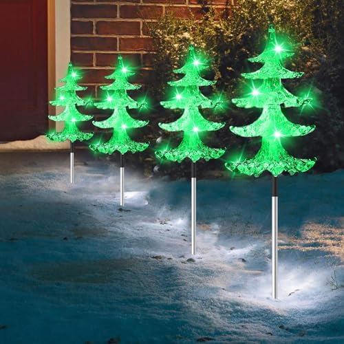 Just for Christmas Tree Stake Light 16 Green LEDs Christmas Garden ...